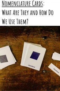 What are Montessori Nomenclature Cards? The Montessori-Minded Mom