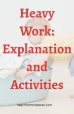Heavy Work Activities for Toddlers and Preschoolers — The Montessori ...