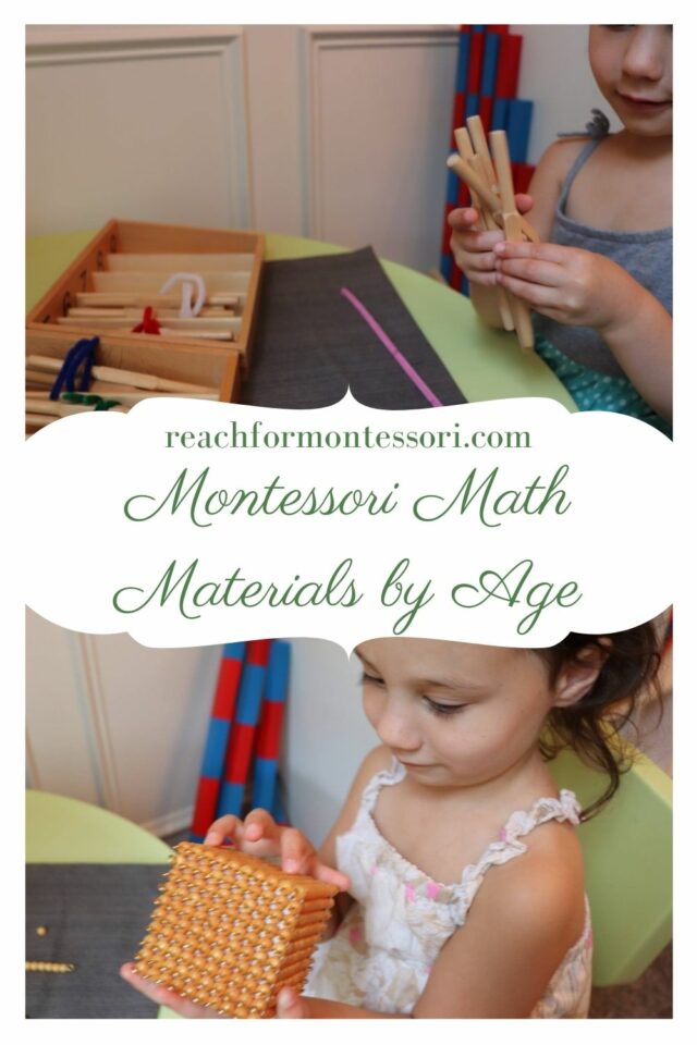 List of Montessori Math Materials by Age — The Montessori-Minded Mom