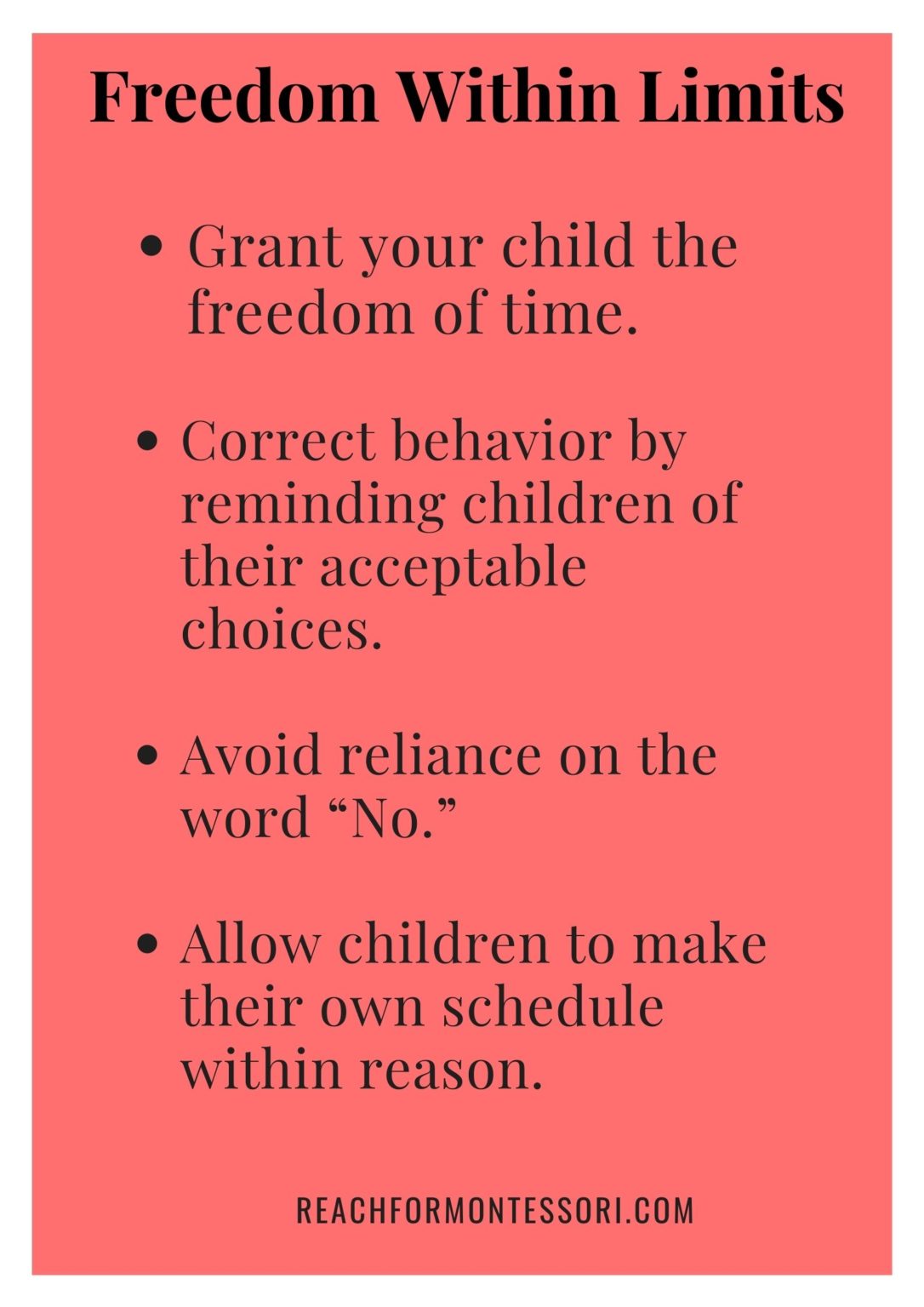 What Does "Freedom Within Limits" Really Mean? — The Montessori-Minded Mom