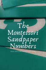 Montessori Sandpaper Numbers: Explanation and Presentation — The ...